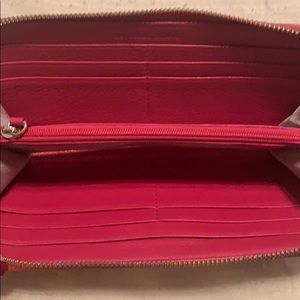 MICHAEL Michael Kors | Bags | Beautiful Red Michael Kors Large Wallet ...